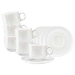 Seltmann Weiden Cappuccinotassen mit Untertassen Sento Home 300 ml 6er Set