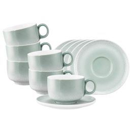 Seltmann Weiden Milchkaffeetassen mit Untertassen Sento Home 350 ml 6er Set