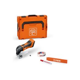 Fein Akku-Blechschere bis 1,6 mm, ABLS 18 1.6 E AS, Inklusive zweitem St&ouml;&szlig;el- und Tischmesser, Permanentmarker, Malerband und Meterstab (71300662000 | 71300662000)