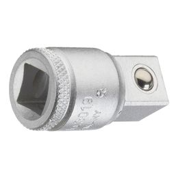 Gedore Steckschl&uuml;sselvergr&ouml;&szlig;erung, 3/8 Zoll 10 mm auf 1/2 Zoll 12,5 mm, 4-kant Antrieb, Adapter, Werkzeug, 3019, Stahl verchromt (6236010)
