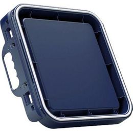 Deckel f&uuml;r quadratischen Kunststoff-Eimer mit Volumen 32 und 46 l, lebensmittelecht, &Oslash; 513 x H 414 mm, HDPE/PP/PE, blau