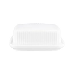 Butterdose Seltmann Weiden "Butterdose Amina f&uuml;r 250 g", wei&szlig;, B:14cm H:6,2cm L:17,5cm, Porzellan, Lebensmittelaufbewahrungsbeh&auml;lter, Sp&uuml;lmaschinenfest, Mikrowellensicher, Ofenfest