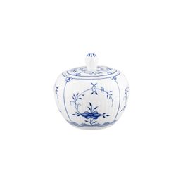 Zuckerstreuer Seltmann Weiden "Zuckerdose Amina Strohblume 290 ml blau-wei&szlig;", blau (blau, wei&szlig;), B:9,6cm H:9,4cm &Oslash;:9,6cm, Zuckerstreuer, Sp&uuml;lmaschinenfest, Mikrowellensicher, Ofenfest
