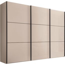 Kleiderschrank STAUD "Schwebet&uuml;renschrank Includo Glas", elfenbeinglas, B:249cm H:222cm T:68cm, Holzwerkstoff, Schr&auml;nke, Kleiderschrank