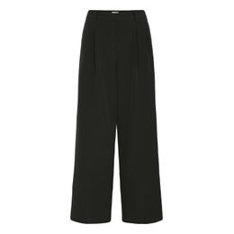 Marlene-Hose Ichi "Hose IHLEXI", Damen, Gr. 38, N-Gr, schwarz, Obermaterial: 90% Polyester PES. 10% Elasthan EL., Hosen