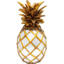 Dekoobjekt KARE DESIGN "Pineapple Mirror 29x35cm", gold, B:17cm H:34cm T:17cm, Polyresin, Dekofiguren