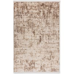 Sch&ouml;ner Wohnen Kollektion Teppich "Glory 251", gitter braun, B:80cm H:0,7mm L:150cm, Acryl, Viskose, SCH&Ouml;NER WOHNEN-KOLLEKTION, Teppiche, Teppich