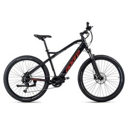 E-Bike Adore "XPOSE" Gr. 51, schwarz (schwarz, schwarz), Elektrofahrr&auml;der, 51cm, 27,5 Zoll (69,85cm), Pedelec, Elektrofahrrad f&uuml;r Damen u. Herren, MTB