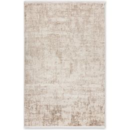 Sch&ouml;ner Wohnen Kollektion Teppich "Glory 251", gitter beige, B:160cm H:0,7mm L:230cm, Acryl, Viskose, SCH&Ouml;NER WOHNEN-KOLLEKTION, Teppiche, Teppich