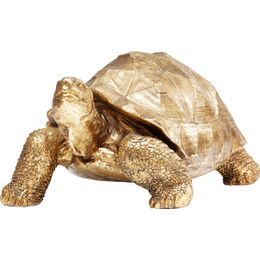 Dekofigur KARE DESIGN "Turtle Gold Medium 40cm", gold, B:40cm H:32cm T:60cm, Polyresin, Dekofiguren