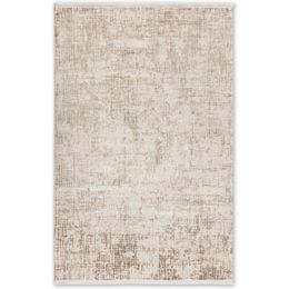 Sch&ouml;ner Wohnen Kollektion Teppich "Glory 251", gitter beige, B:80cm H:0,7mm L:150cm, Acryl, Viskose, SCH&Ouml;NER WOHNEN-KOLLEKTION, Teppiche, Teppich