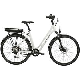 E-Bike KROSS "E-Citybike Sentio Hybrid 1.0 28 Zoll wei&szlig;" Gr. 51, wei&szlig; (wei&szlig;, schwarz), Elektrofahrr&auml;der, 51cm, 28 Zoll (71,12cm), Pedelec, Elektrofahrrad f&uuml;r Damen und Herren
