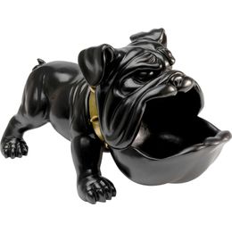Dekofigur KARE DESIGN "Hungry Dog Schwarz 37cm", schwarz, B:37cm H:21cm T:22cm, Polyresin, Dekofiguren