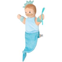 Handpuppe Sterntaler "Wassermann", dunkelt&uuml;rkis, Puppen, Kinder, Flauschstoff