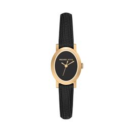 Quarzuhr Michael Kors "MAUDE", schwarz, goldfarben, Armbanduhren, Damen, Quarzuhr, Armbanduhr, Damenuhr, Lederarmband, analog