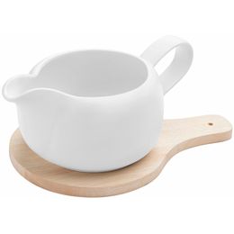 Sauciere Seltmann Weiden "Liberty wei&szlig;", wei&szlig;, H:8,3cm &Oslash;:20,4cm, Porzellan, Sch&uuml;sseln, So&szlig;enschale, K&auml;nnchen