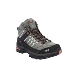 Wanderschuh CMP "Rigel Mid", Damen, Gr. 36, grau (grau, schwarz), Obermaterial: 100% Rindsleder Leather cow., Schuhe Wanderschuh
