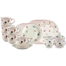 Villeroy & Boch Geschirr-Set VILLEROY & BOCH "Kaffeeservice Petite Fleur 20er Set bunt", bunt, 20, Porzellan, Geschirr-Sets, Geschirr-Set, Sp&uuml;lmaschinenfest, Mikrowellensicher