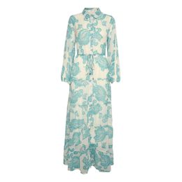 Midikleid Cream "Kleid CRSamira", Damen, Gr. 40, N-Gr, blau (columbia paisley), Obermaterial: 100% Polyester PES., Kleider Midikleid