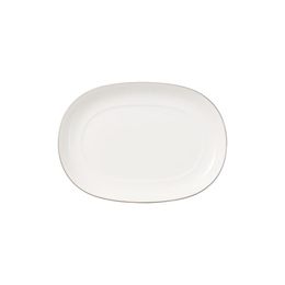 Villeroy & Boch Untertasse VILLEROY & BOCH "Beilagenschale/Sauciere-Unterteil Anmut Platinum No. 1 20 x 15 cm wei&szlig;", wei&szlig;, Speiseteller