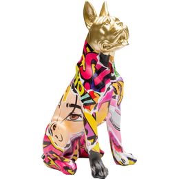 Dekofigur KARE DESIGN "Graffiti Dog 31cm", mehrfarbig, B:20cm H:30cm T:13cm, Polyresin, Dekofiguren