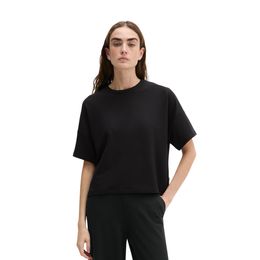 Marc O'Polo T-Shirt MARC O'POLO "aus TENCEL&trade; Modal", Damen, Gr. L, schwarz, Obermaterial: 96% Modal, 4% Elasthan, unifarben, Basic, loose fit, normaler Saum, Shirts T-Shirt