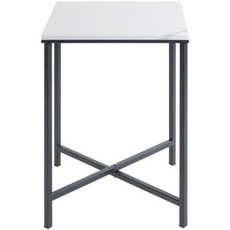 Beistelltisch HAKU "Beistelltisch", anthrazit, anthrazit, dekor in marmoroptik, B:39cm H:55cm T:39cm, Tische, Beistelltisch