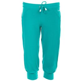 Sporthose WINSHAPE "WBE5", Damen, Gr. S, Normalgr&ouml;&szlig;en, gr&uuml;n (ocean gr&uuml;n), 90% Baumwolle, 10% Elasthan, Hosen Sporthose, 3/4-Trainingshose