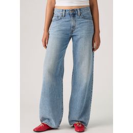 Levi's 5-Pocket-Jeans LEVI'S "MIDDY BALLOON", Damen, Gr. 27, L&auml;nge 32, twisted vibe, Denim/Jeans, Obermaterial: 100% Baumwolle, unifarben, normal lang, Jeans 5-Pocket-Jeans, mit weitem Bein