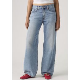 Levi's 5-Pocket-Jeans LEVI'S "MIDDY BALLOON", Damen, Gr. 26, L&auml;nge 30, twisted vibe, Denim/Jeans, Obermaterial: 100% Baumwolle, unifarben, normal lang, Jeans 5-Pocket-Jeans, mit weitem Bein
