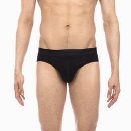 Minislip HOM "HO1", Herren, Gr. M, schwarz, Obermaterial: 65% Baumwolle, 22% Modal, 13% Elasthan, unifarben, Unterhosen, bequem, weich, eng, elastisch, basic, breiter Bund, Baumwollmix