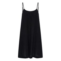 Midikleid Kaffe "Kleid KApauline", Damen, Gr. 36, N-Gr, schwarz (schwarz deep), Obermaterial: 100% Baumwolle CO., Kleider Midikleid