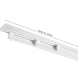 Homeware Fl&auml;chenvorhangschiene, Wei&szlig;, Metall, 210 cm, Wohntextilien, Gardinen & Vorh&auml;nge, Gardinenschienen