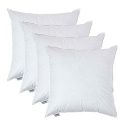 Homescapes F&Uuml;LLKISSEN 4er-Set, Federkissen 80/80 cm