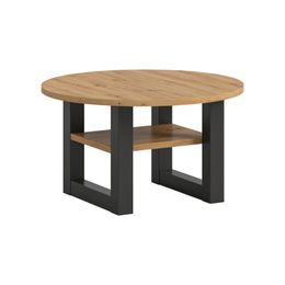 Couchtisch SEATTLE Eiche Artisan Holzwerkstoff rund
