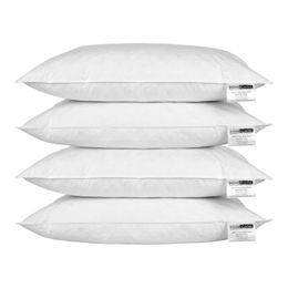 Homescapes KOPFKISSEN 4er-Set Federkissen 48/74 cm