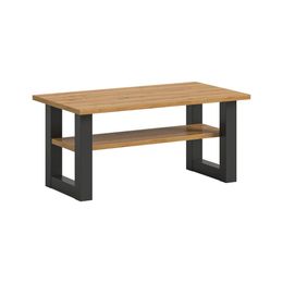 Couchtisch SEATTLE Eiche Artisan mit Stauraum eckig