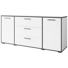 Sideboard Bogota Wei&szlig;/Schwarz