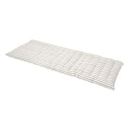 Homescapes BANKAUFLAGE 3-Sitzer grau-wei&szlig; gestreift 143/48/5 cm
