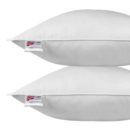 Homescapes KOPFKISSEN 2er-Set Federn & Daunen 80/80 cm