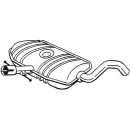 BOSAL Mittelschalld&auml;mpfer 233483 f&uuml;r VW