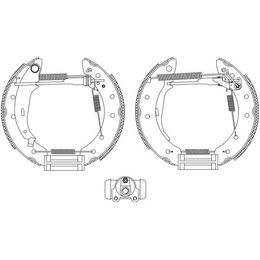 TEXTAR Bremsbackensatz Shoe Kit Pro 84048001 f&uuml;r RENAULT Citro&euml;n Peugeot DACIA