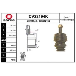 EAI Gelenksatz, Antriebswelle cv22194k