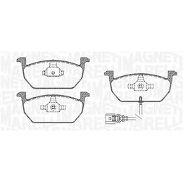 MAGNETI MARELLI Bremsbelagsatz, Scheibenbremse 363916060819 f&uuml;r VW