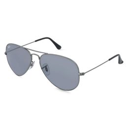 Ray-Ban RB3025 AVIATOR LARGE METAL | Unisex-Sonnenbrille | Fassung: Vollrand, Pilot, Metall, Gun | Glasfarbe: Grau