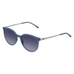 HUMPHREY&acute;S eyewear Humphrey&rsquo;s eyewear 586134 | Unisex-Sonnenbrille | Fassung: Vollrand, Panto, Metall, Blau Matt | Glasfarbe: Grau Verlaufend
