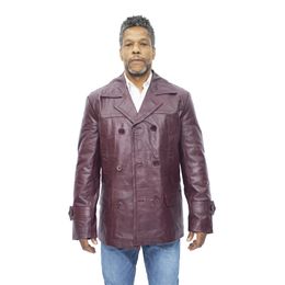 Herren-Peacoat aus Rindsleder-Krakaw