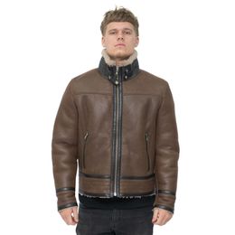 Herren Retro-Pilot-Bikerjacke aus Schafsleder-Bogota