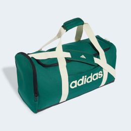 Sporttasche adidas Performance "LINEAR DUFFELBAG M", gr&uuml;n (collegiate gr&uuml;n, ivory), Obermaterial: 100% Polyester, Taschen Sporttasche