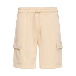 Sweatshorts Blend "Sweatshorts BHKarlos Sweat Cargo", Herren, Gr. L, N-Gr, beige (bleached sand), Obermaterial: 58% Baumwolle CO. 42% Polyester PES., Hosen Sweatshorts